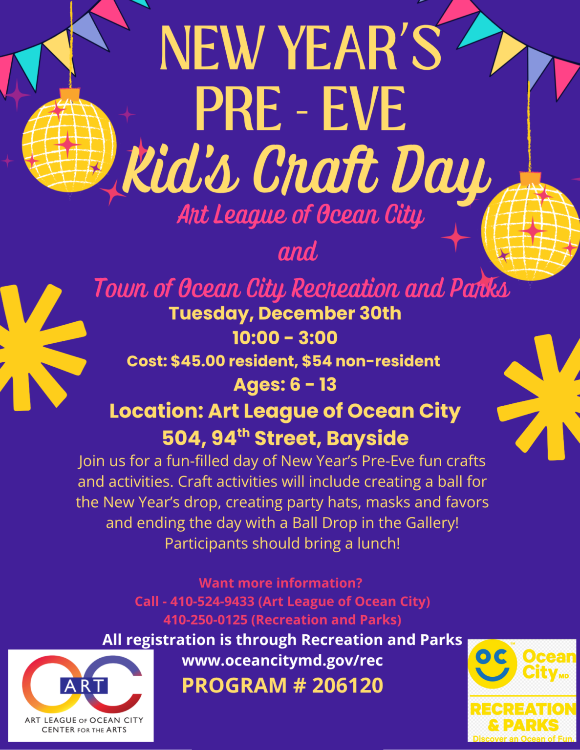 12/30/2025 | New Year’s Pre-Eve Kid’s Craft Day | OC Events